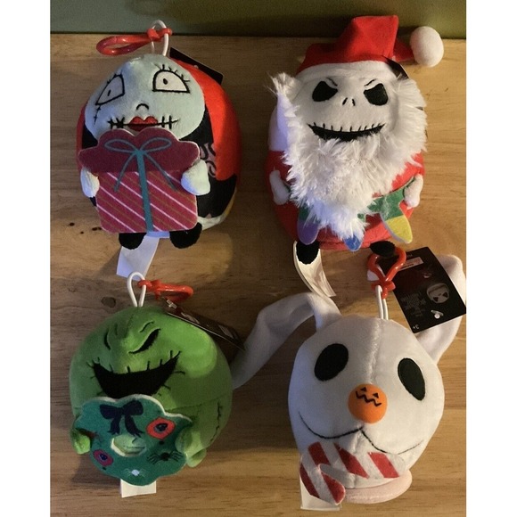 Disney | Holiday | Disney Tim Burtons Nbc Holiday Plush Clips Set Of 4 ...